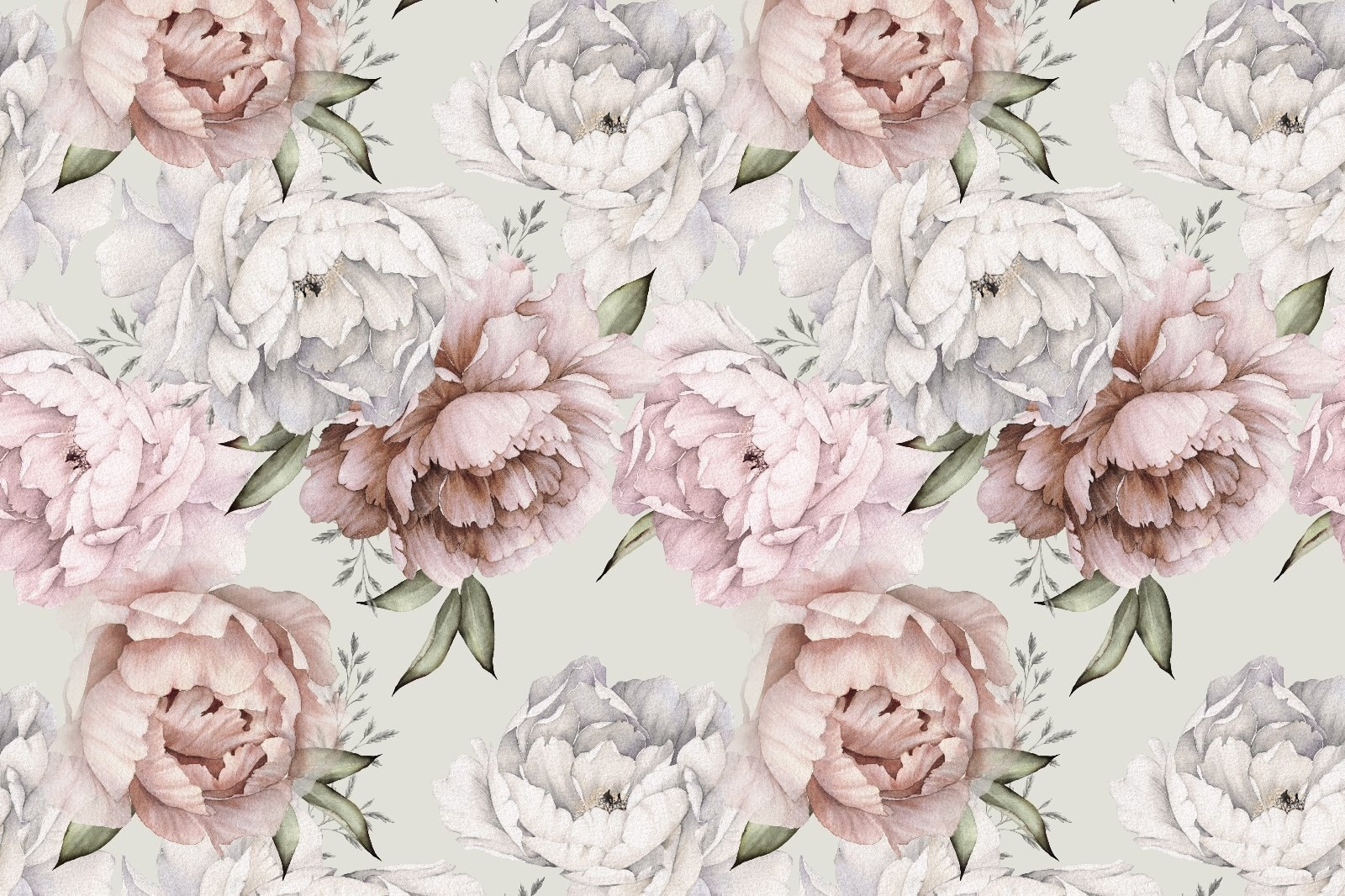 Wall murals Pattern of flowers : u26168 - Tapeko.ie