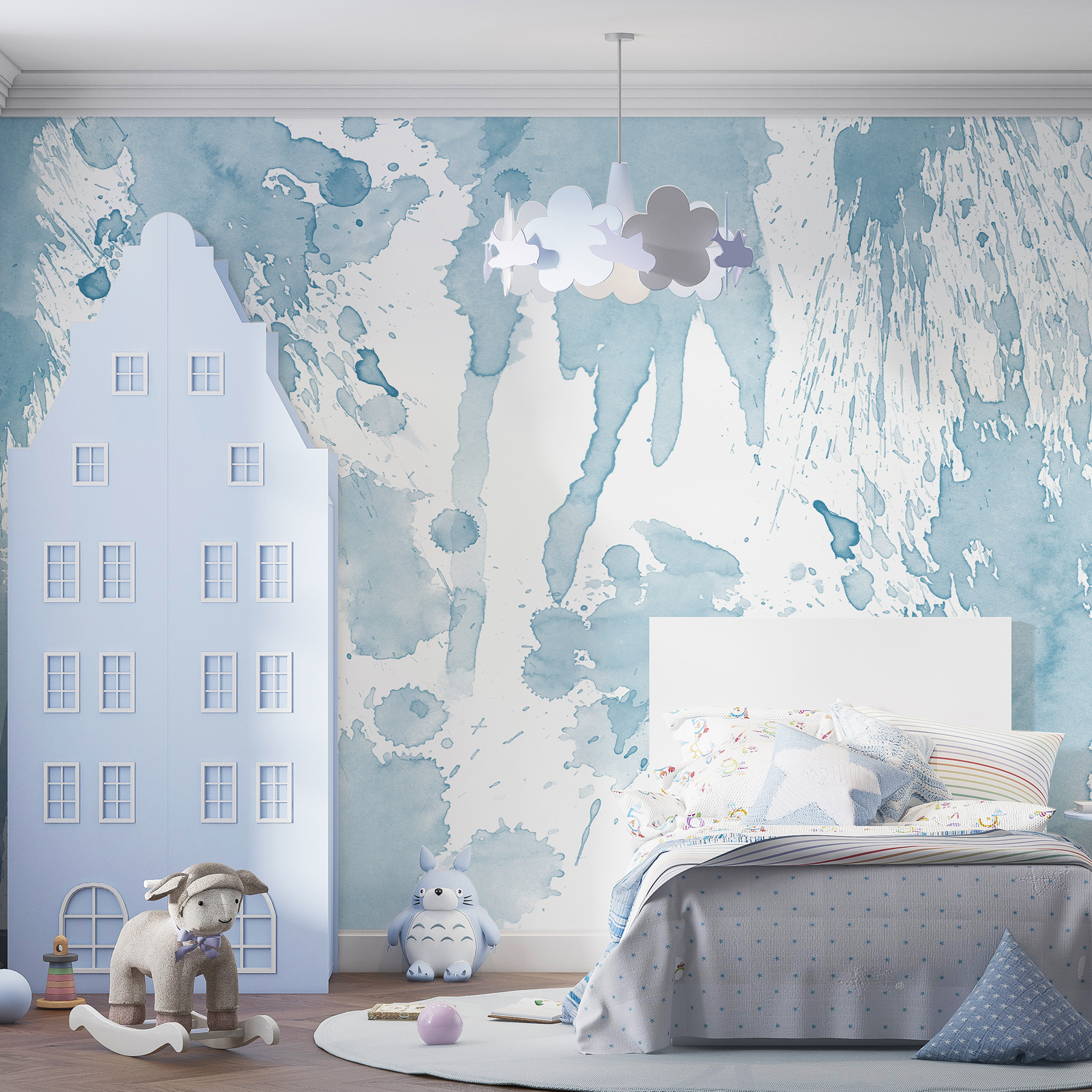 Wall murals A close up of a paint splatter : w01285v3 - Tapeko.ie